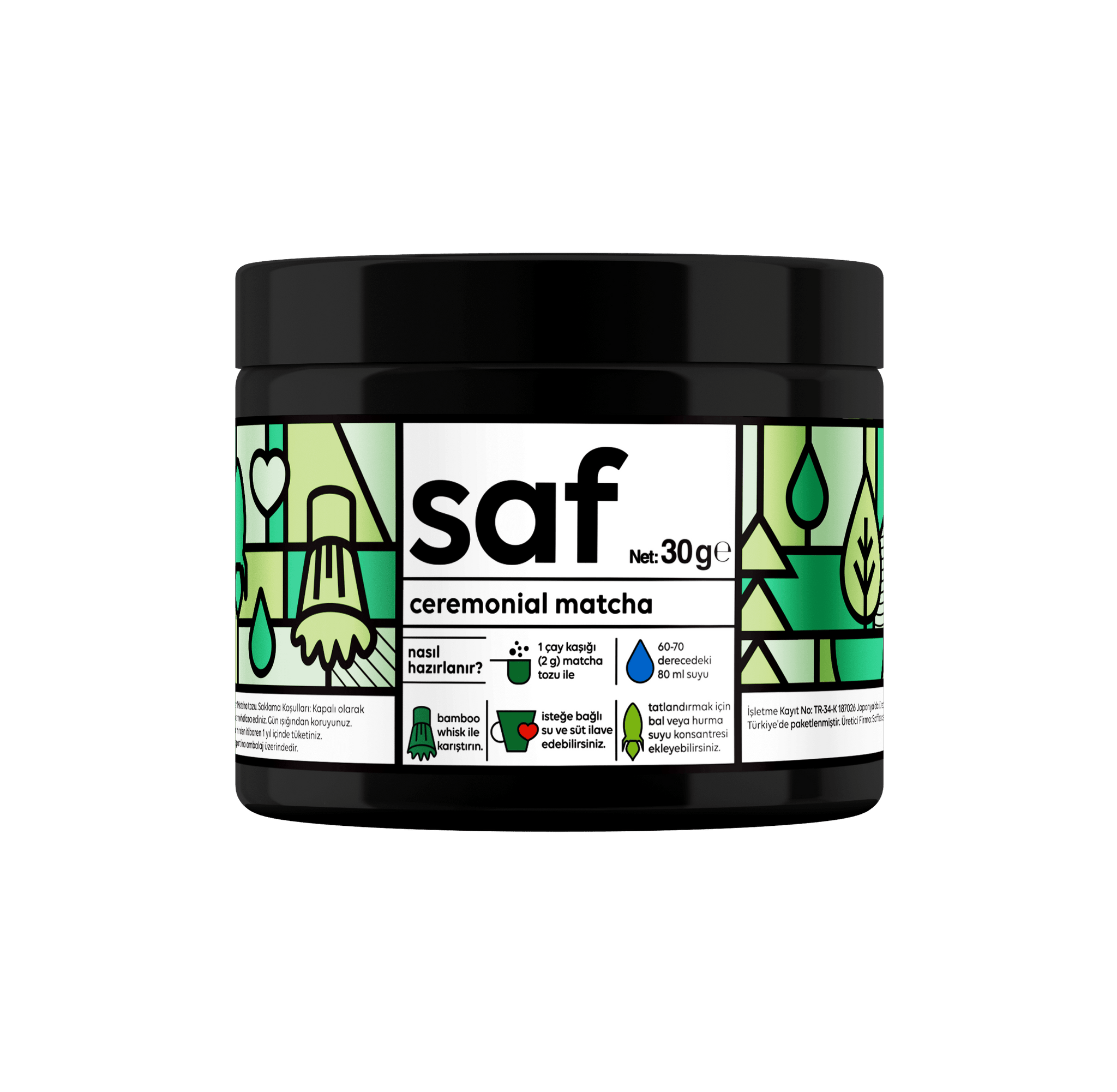 Saf Ceremonial Grade Matcha 30 Gr - Doğal ve Saf